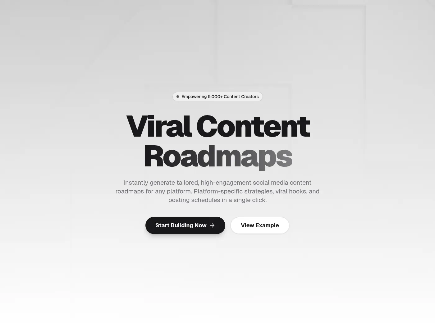 ViralContent Roadmap Generator