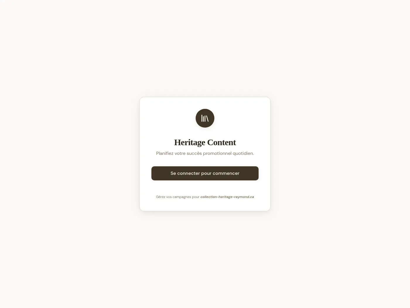 Heritage Content Scheduler
