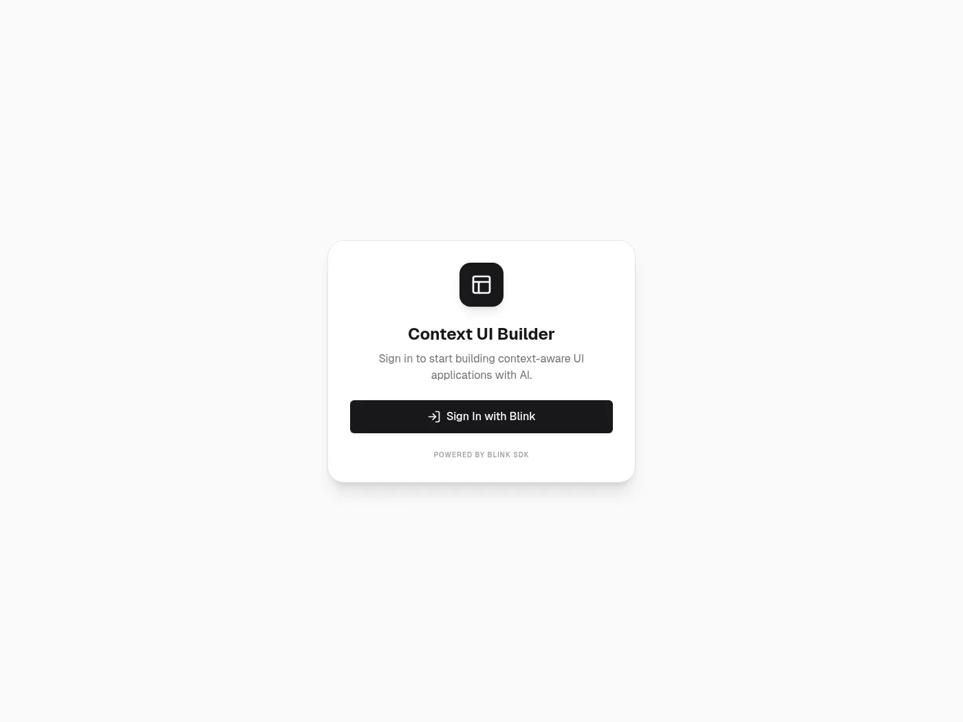 Context-Aware UI Builder