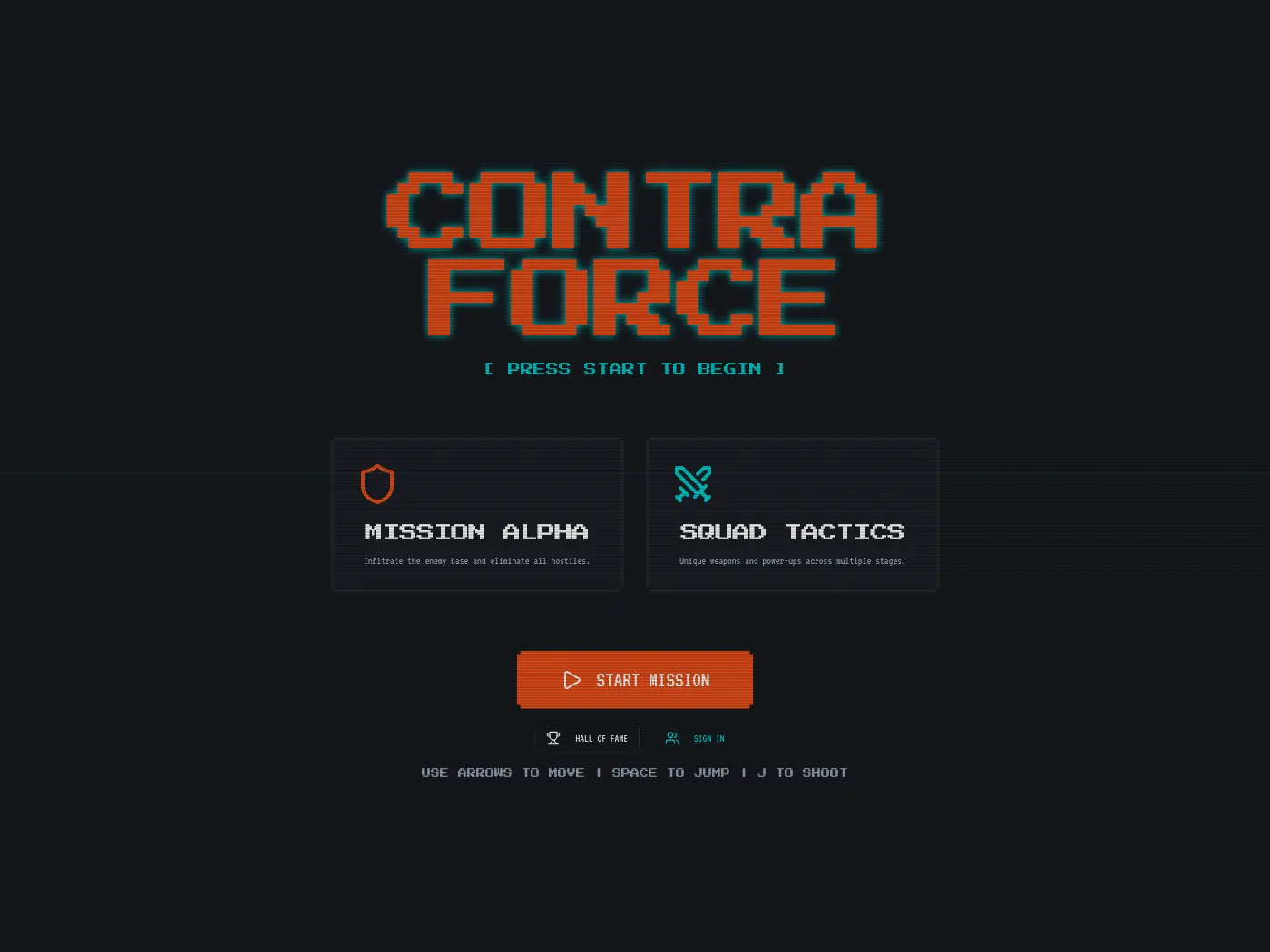 Retro Contra Force Game