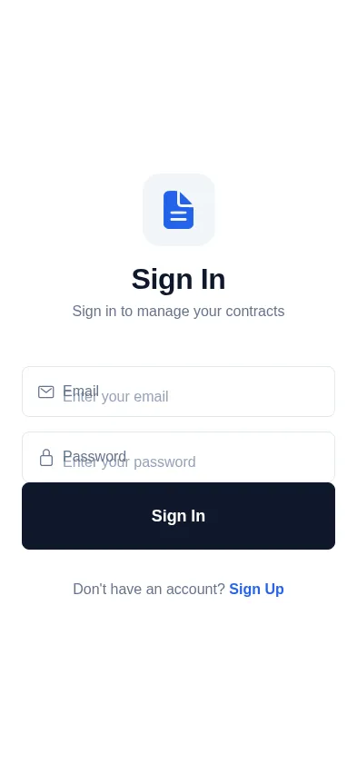 Contract Admin Mobile