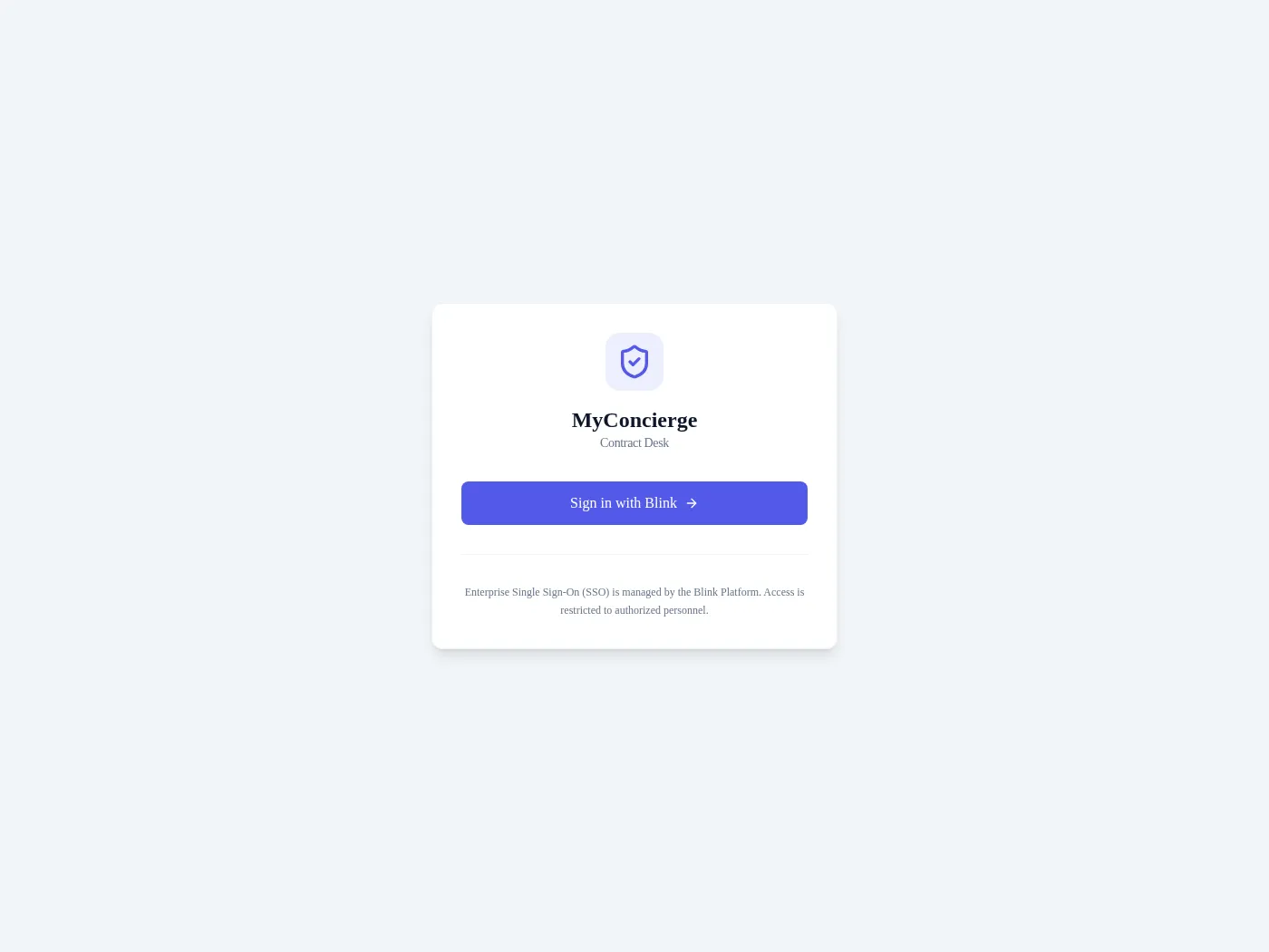 MyConcierge Contract Desk