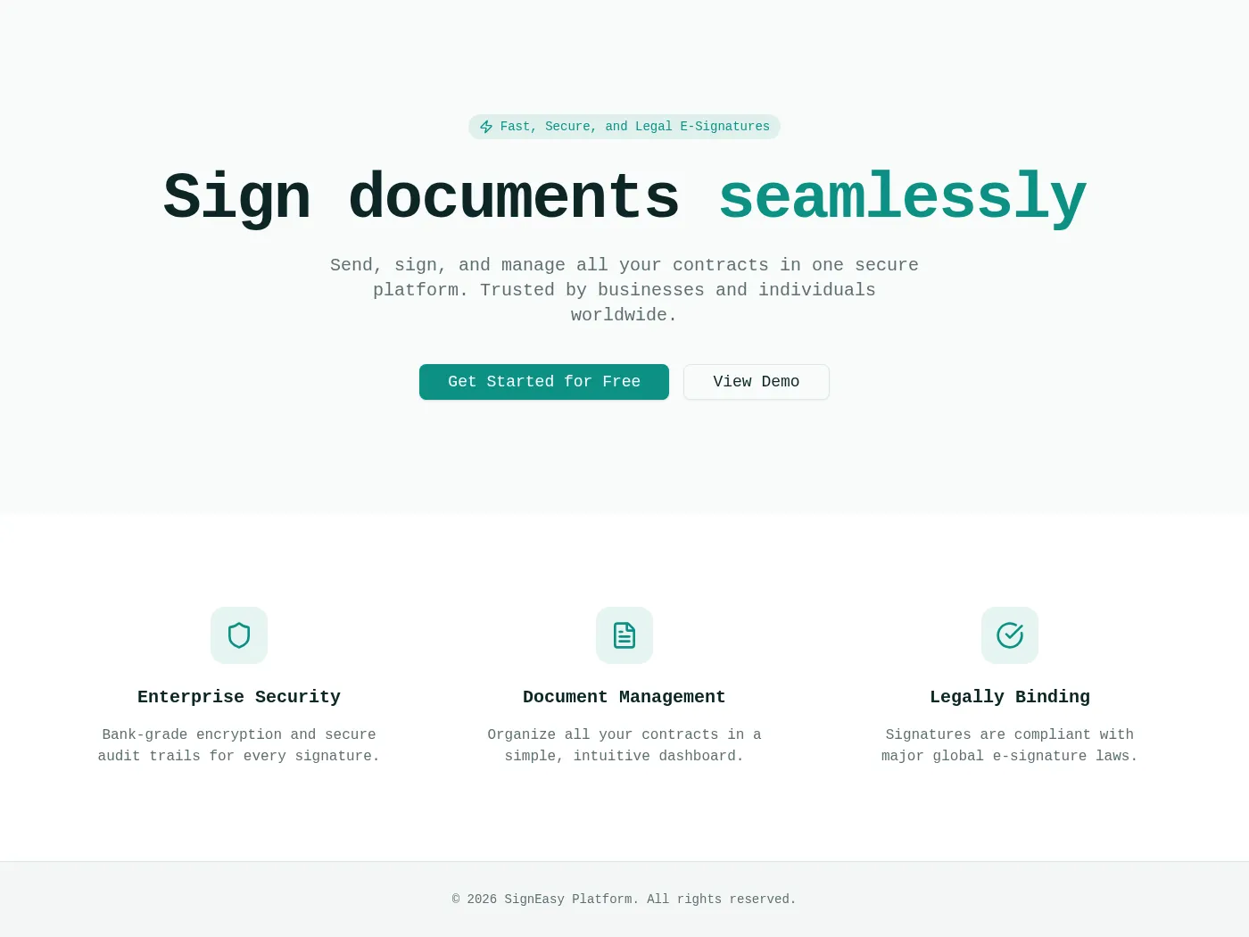 SignEasy Platform