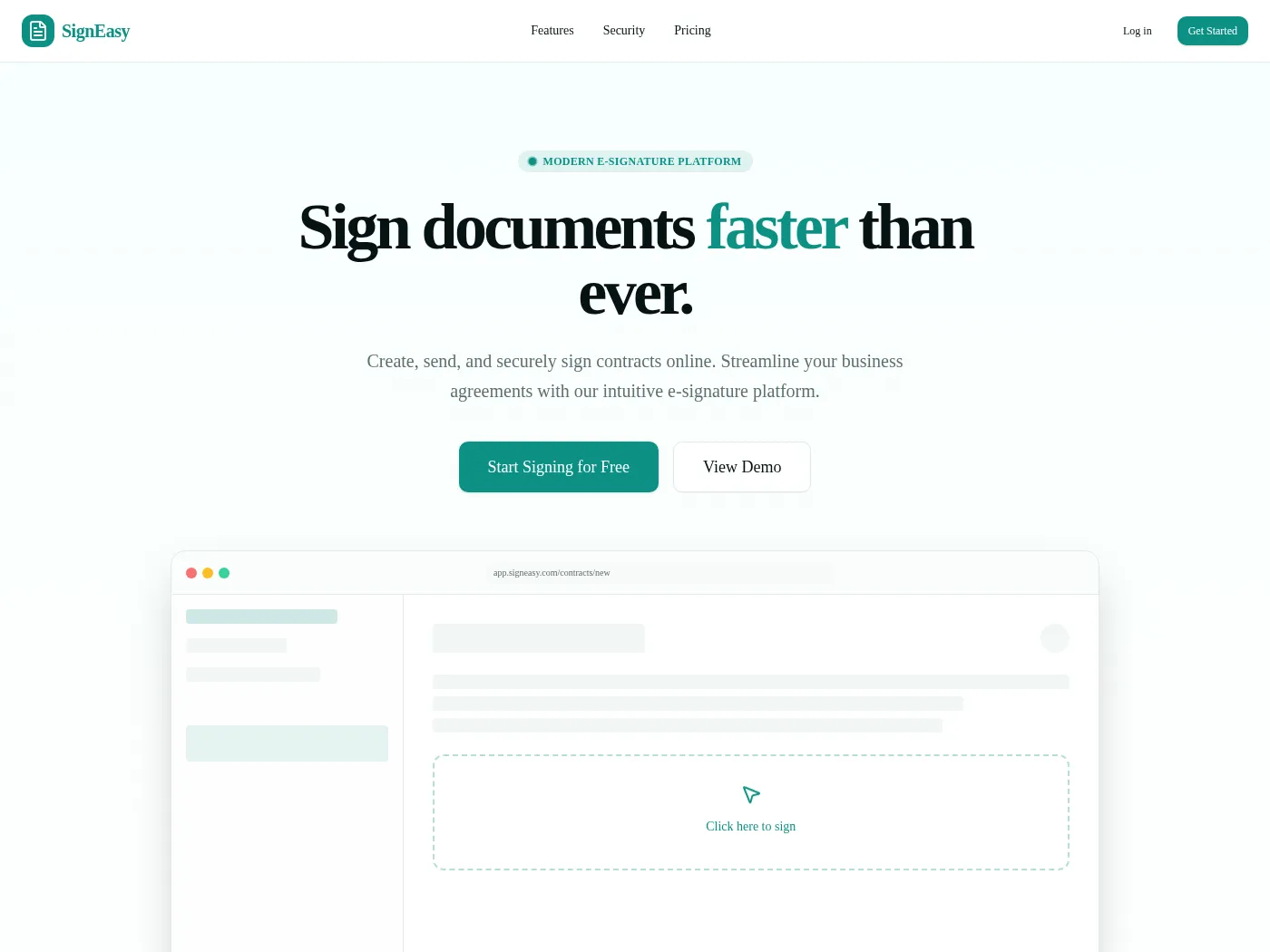 SignEasy Platform