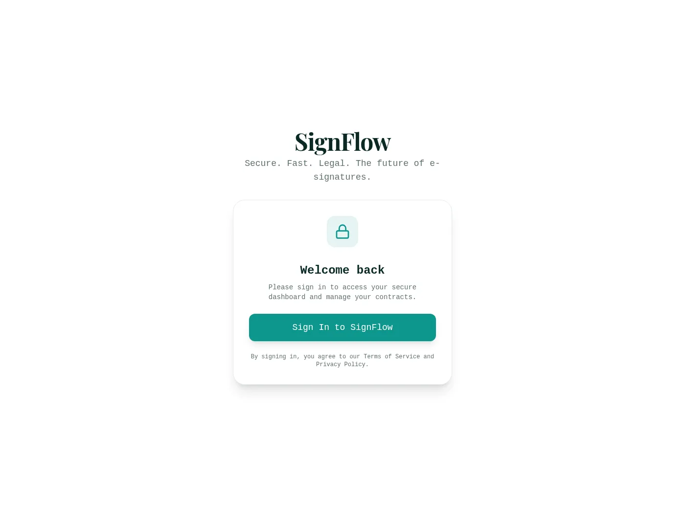 SignFlow Platform