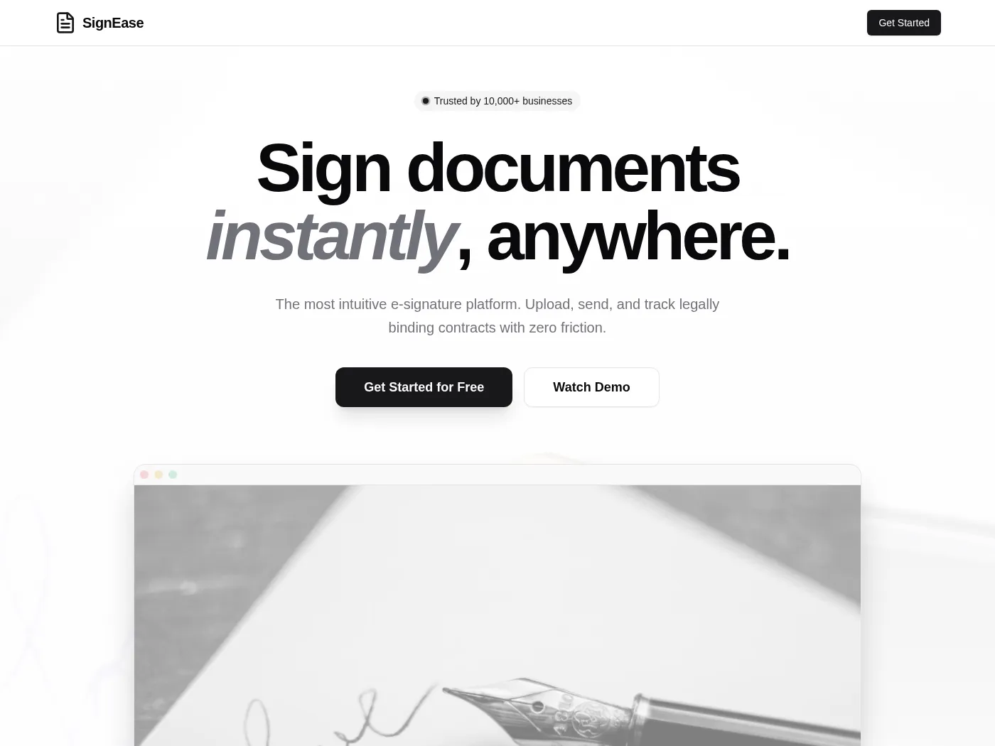 SignEase Platform