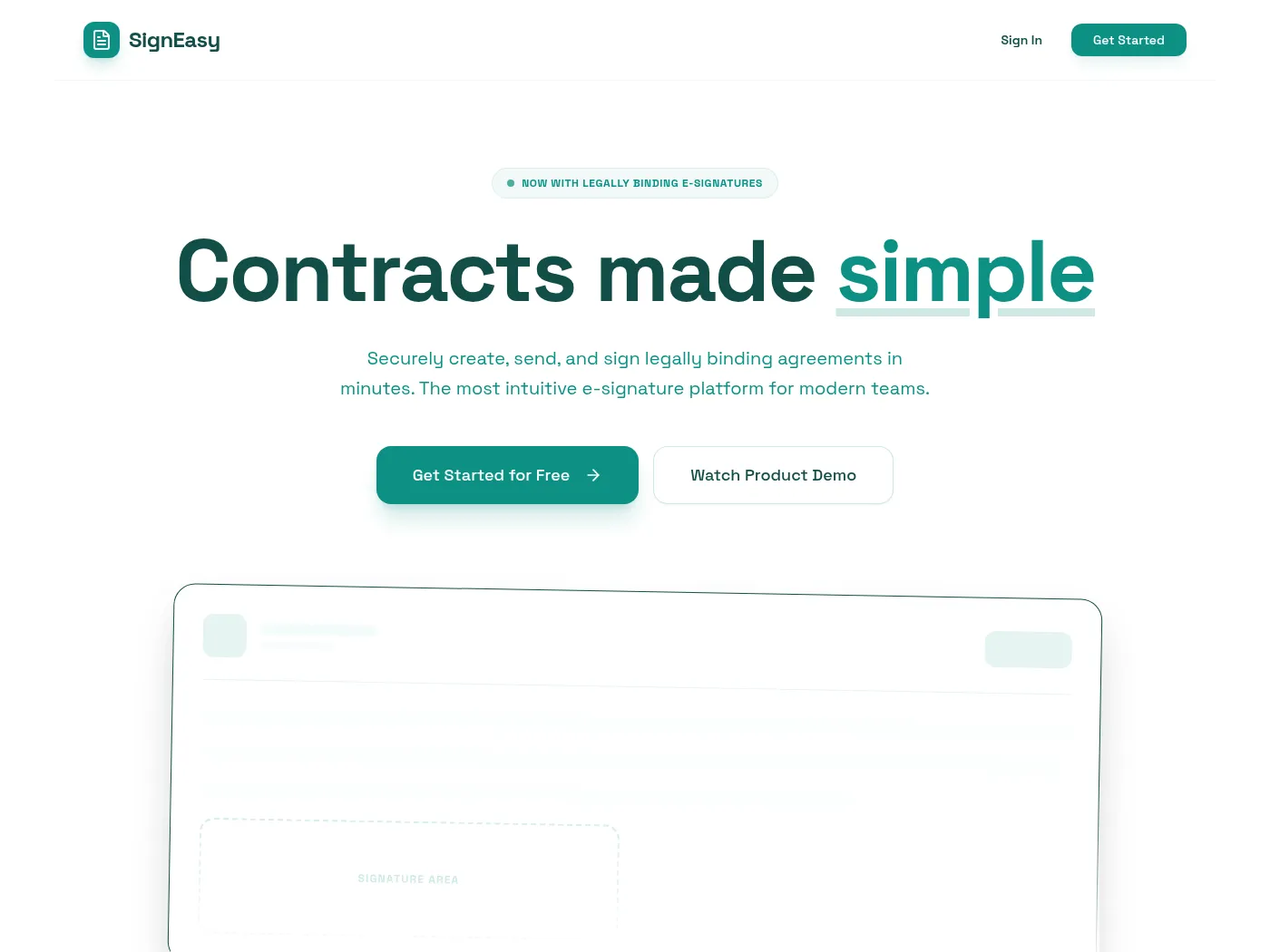 SignEasy Platform