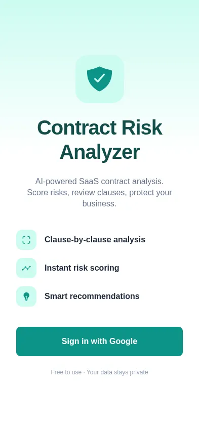 AI Contract Risk Analyzer