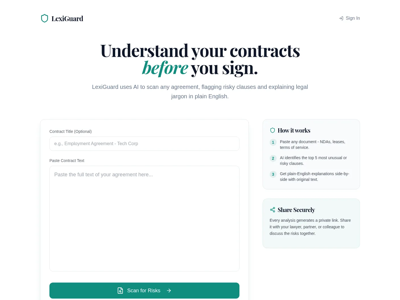 Contract Risk Scanner