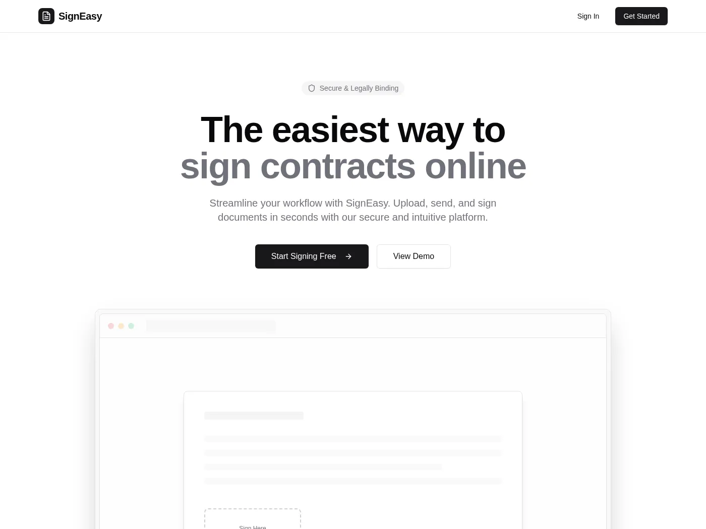SignEasy Platform