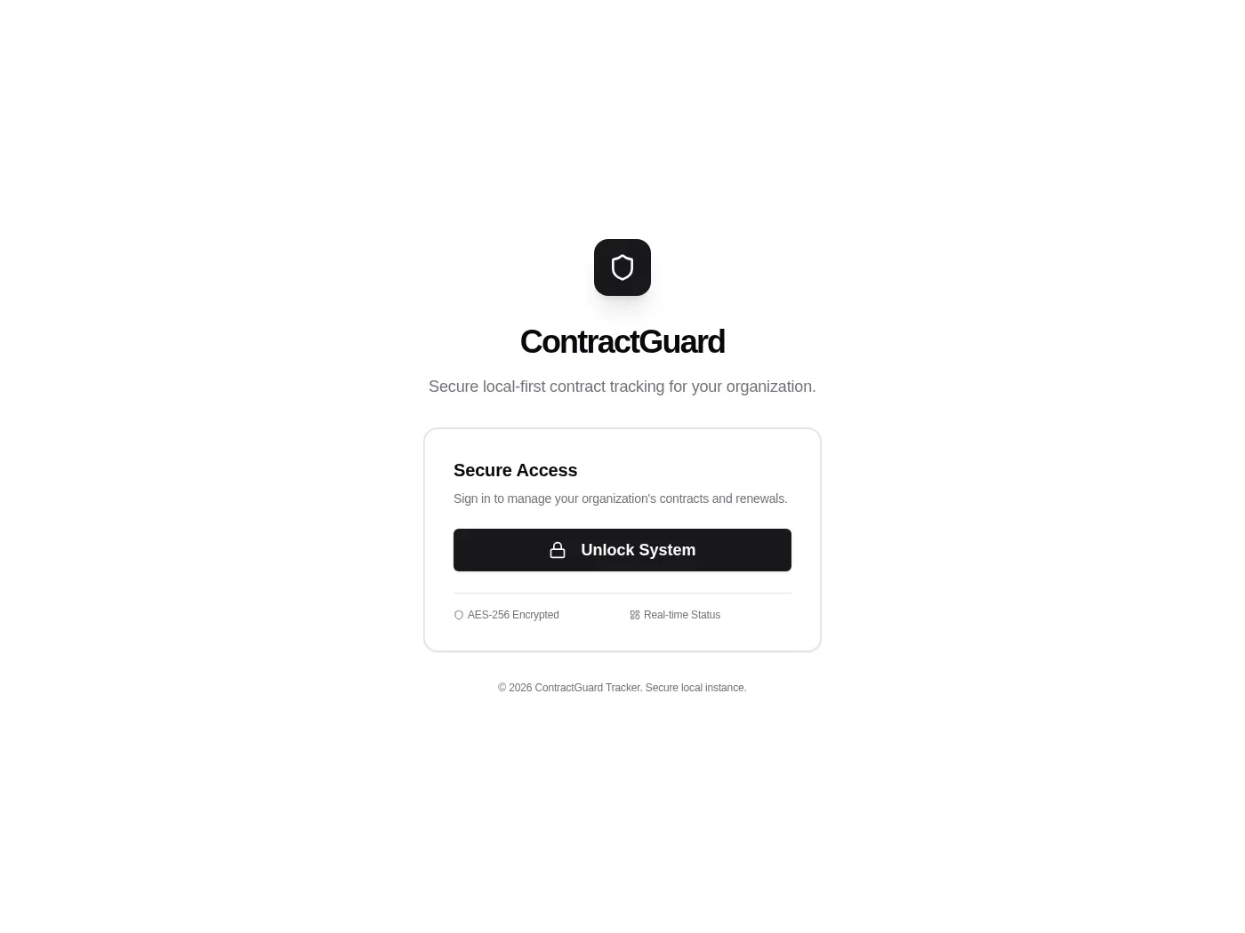 ContractGuard Tracker