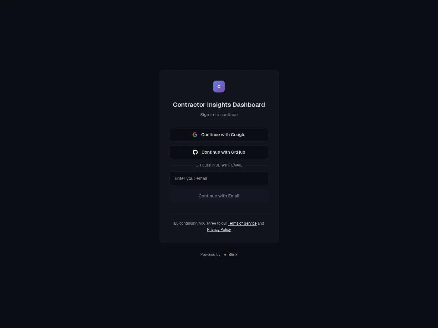 Contractor Insights Dashboard