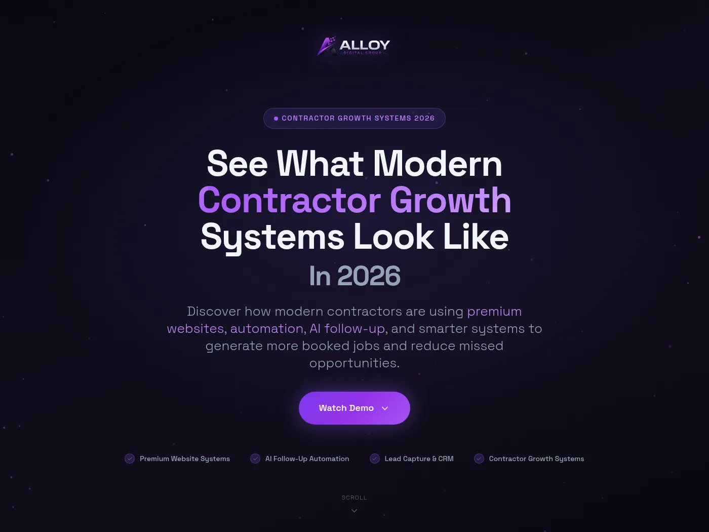 Alloy Contractor Demo Funnel