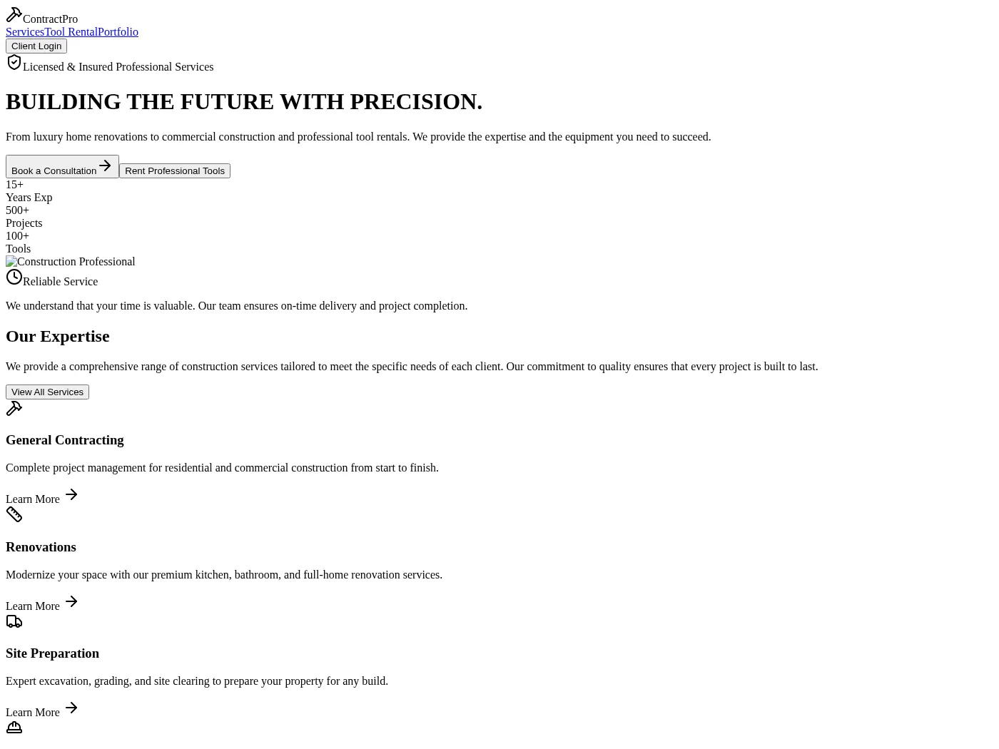 ContractPro Web Portal