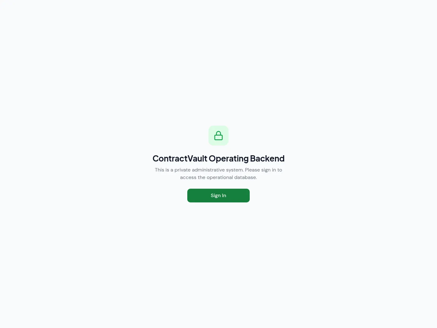 ContractVault Backend Builder