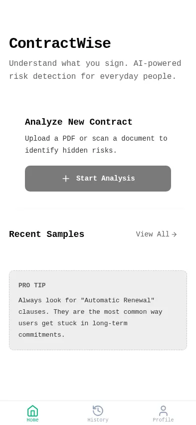 ContractWise MVP