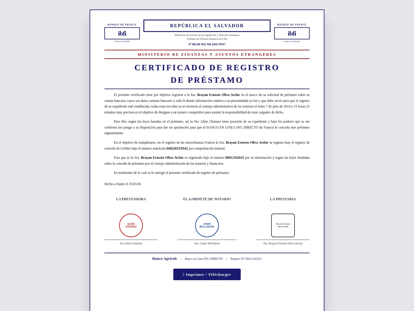 Identité Contrat Editor