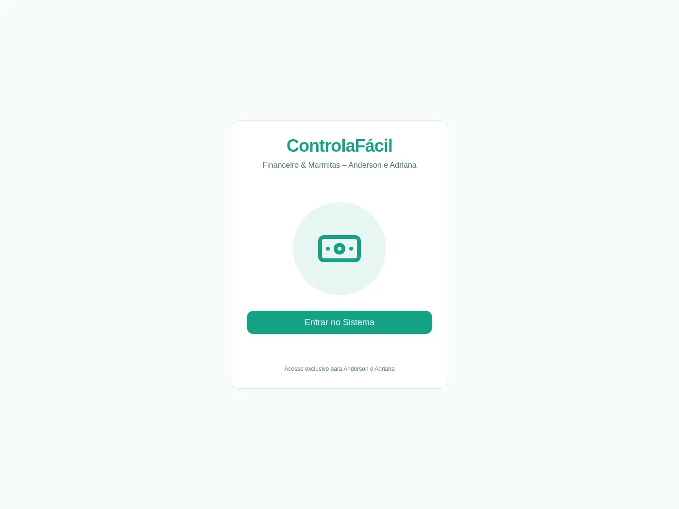 ControlaFácil Financeiro & Marmitas