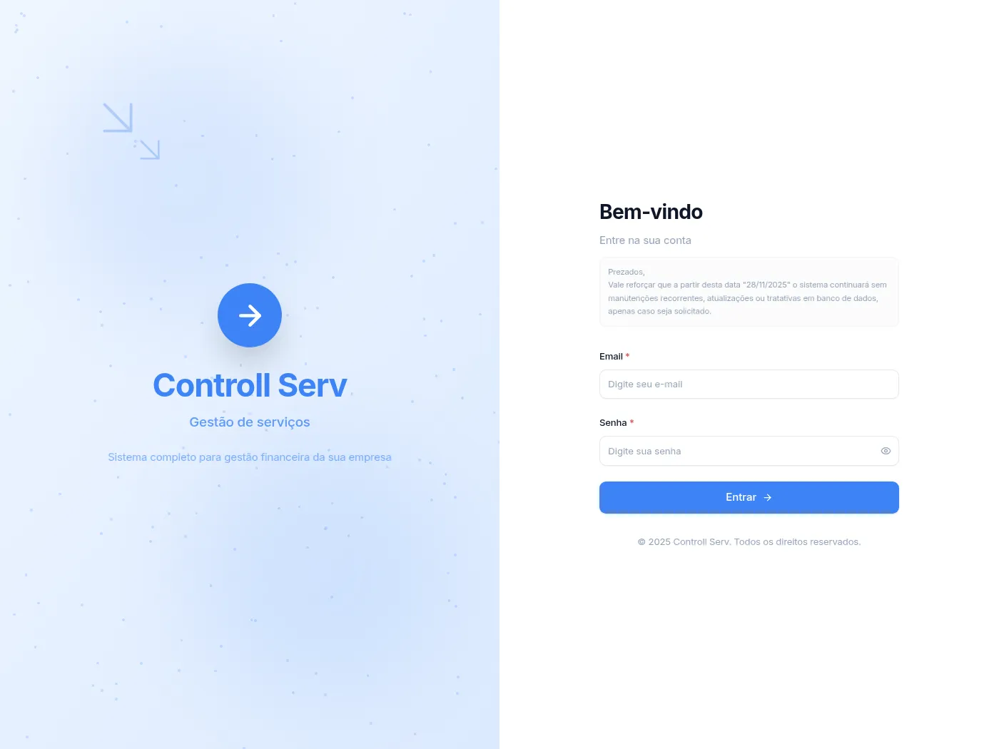 Controll Serv – Sistema Web de Gestão Financeira