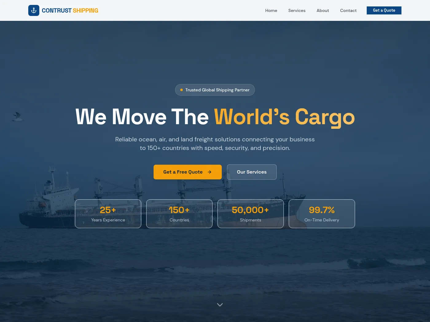 Contrust Shipping Website