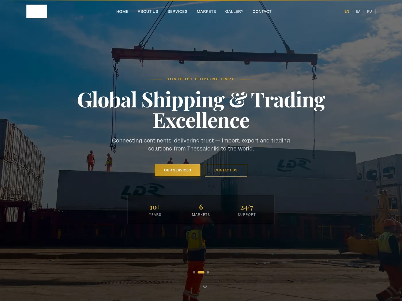 Contrust Shipping Website