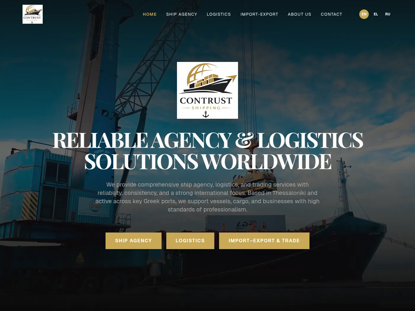 Contrust Shipping Website