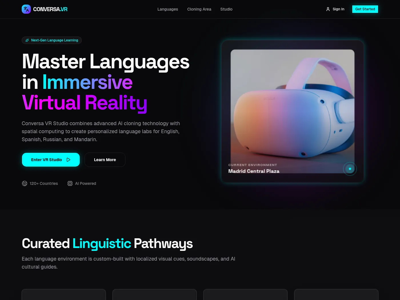 Conversa VR Language Lab