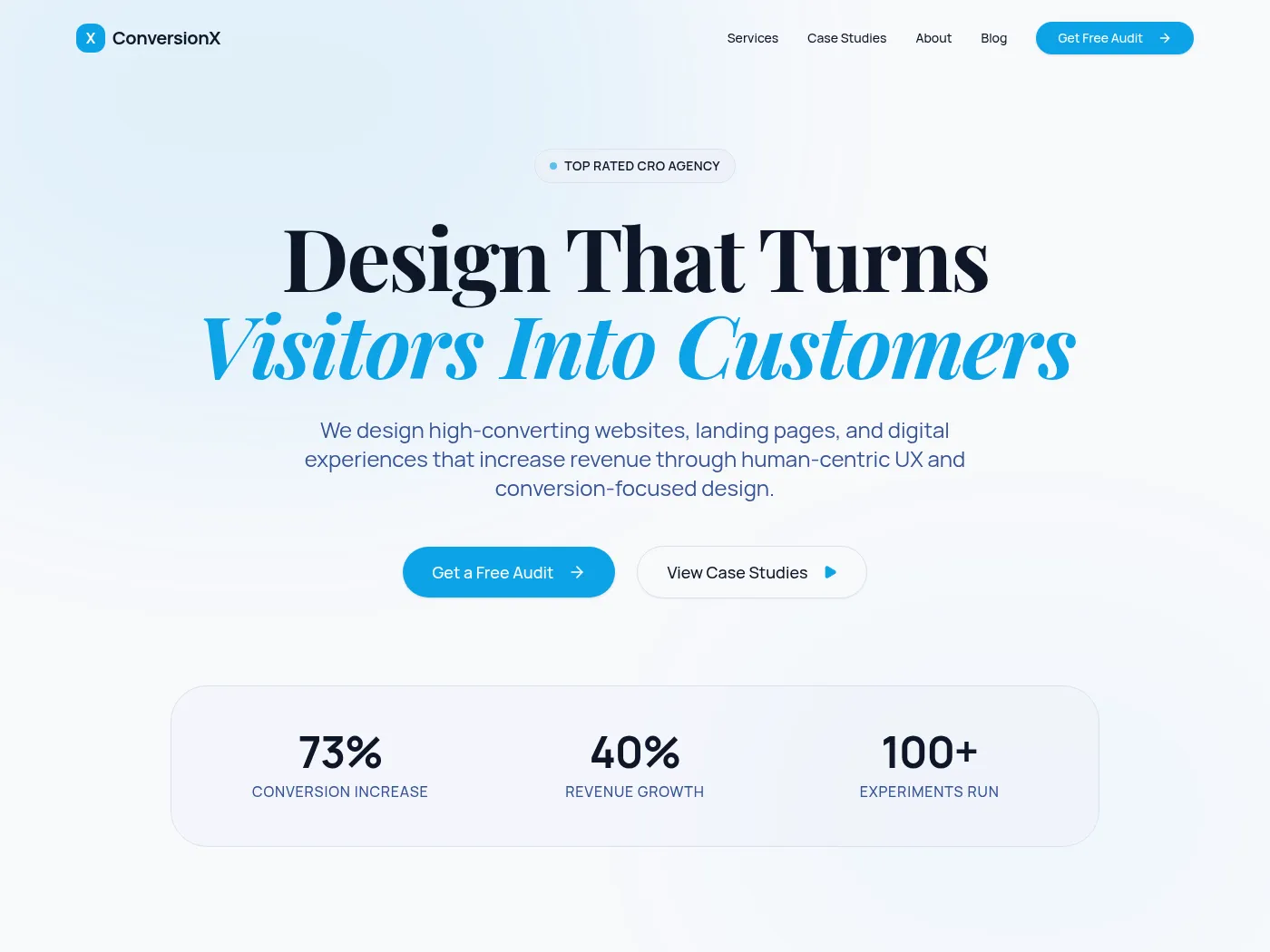 ConversionX Agency Site