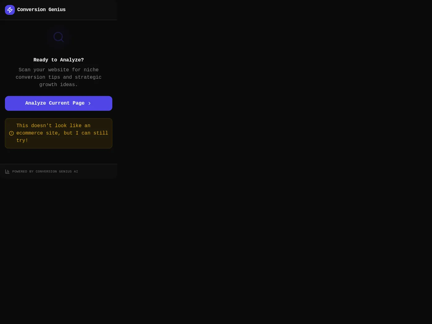 Conversion Genius Extension