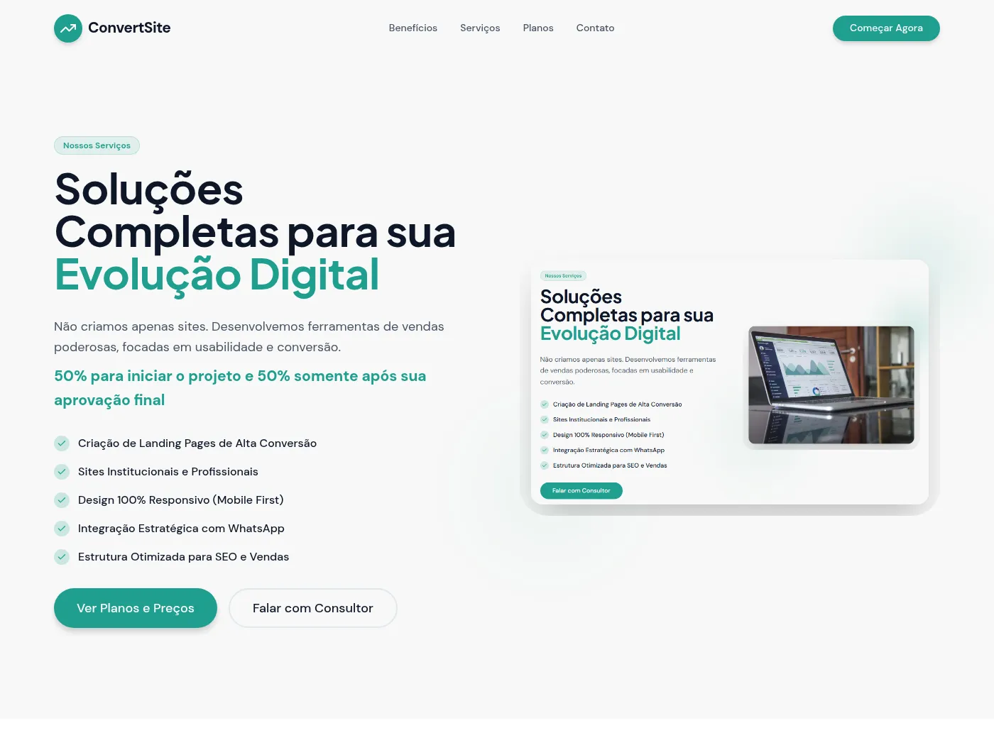 ConvertSite Landing Studio