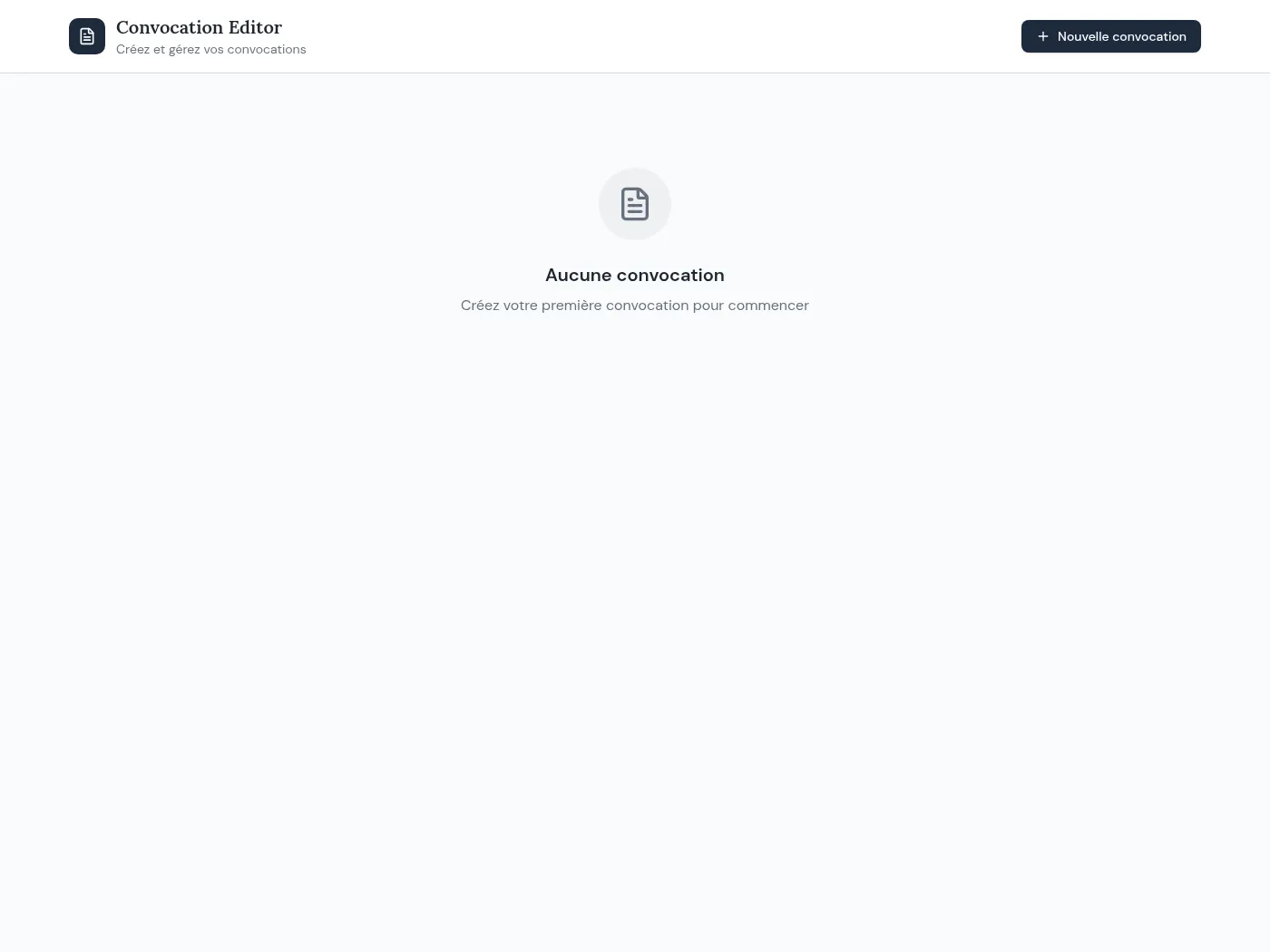 Convocation Editor