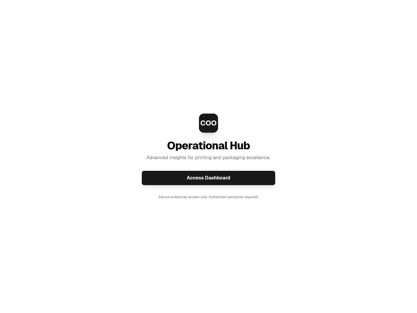 COO Insights Dashboard