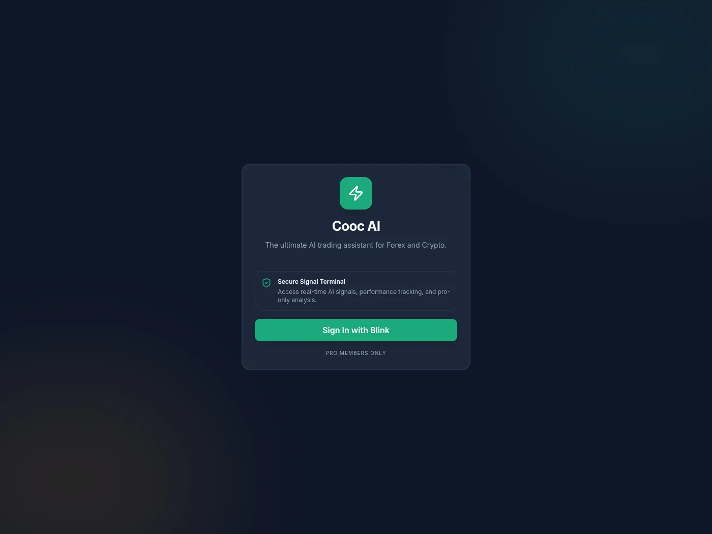 Cooc AI Signal Platform
