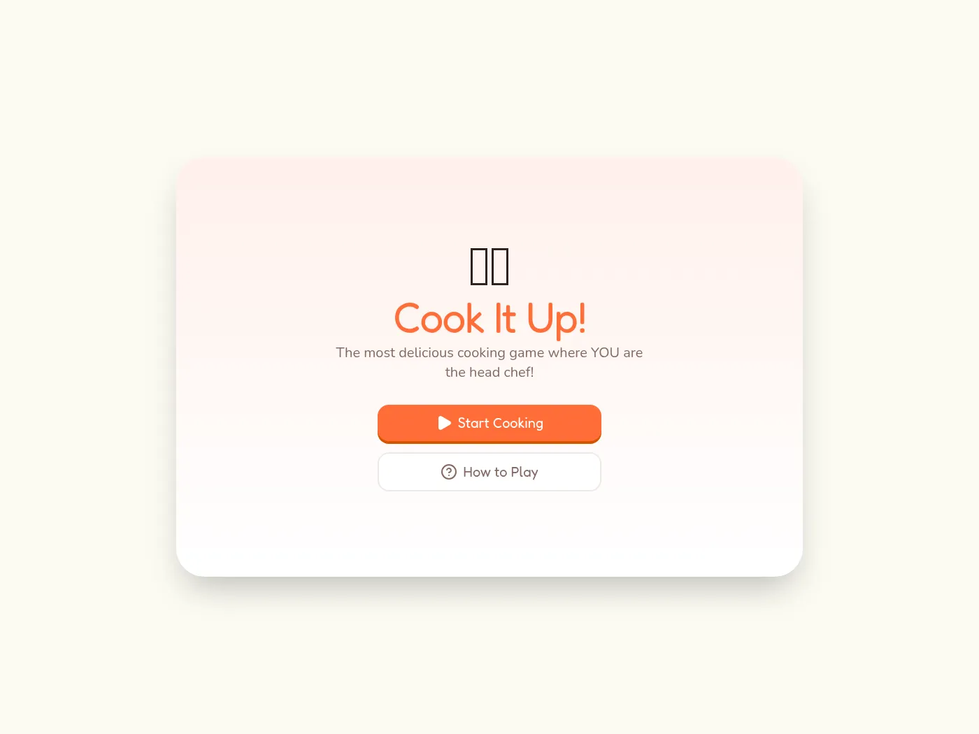 Cook It Up! Game