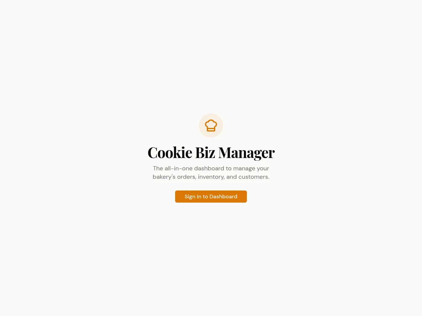 Cookie Biz App