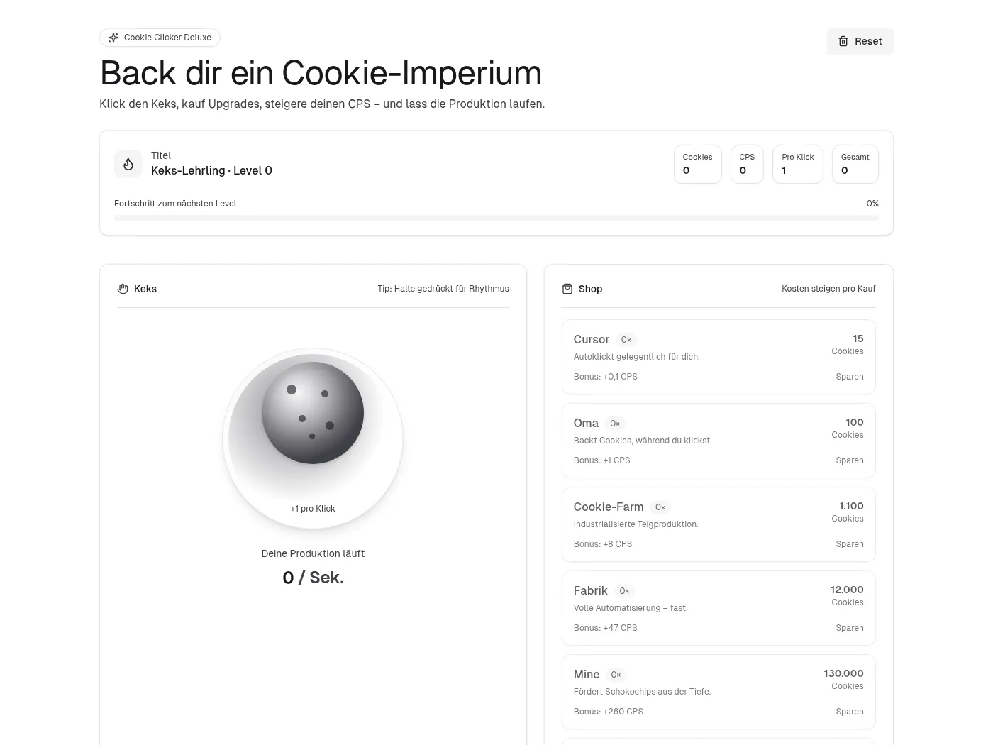 Cookie Clicker Deluxe