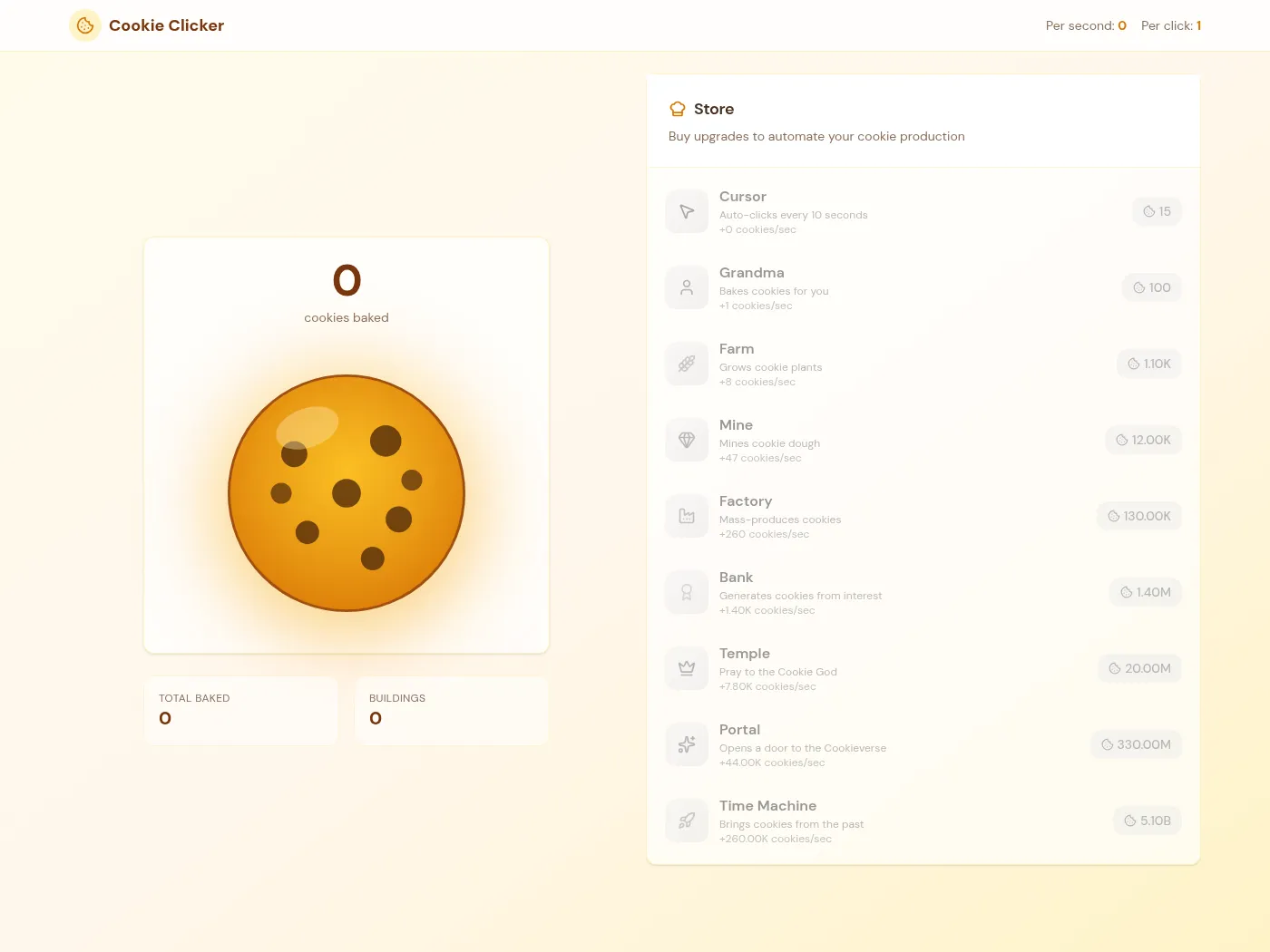 Cookie Clicker Game