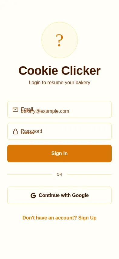 Cookie Clicker Mobile