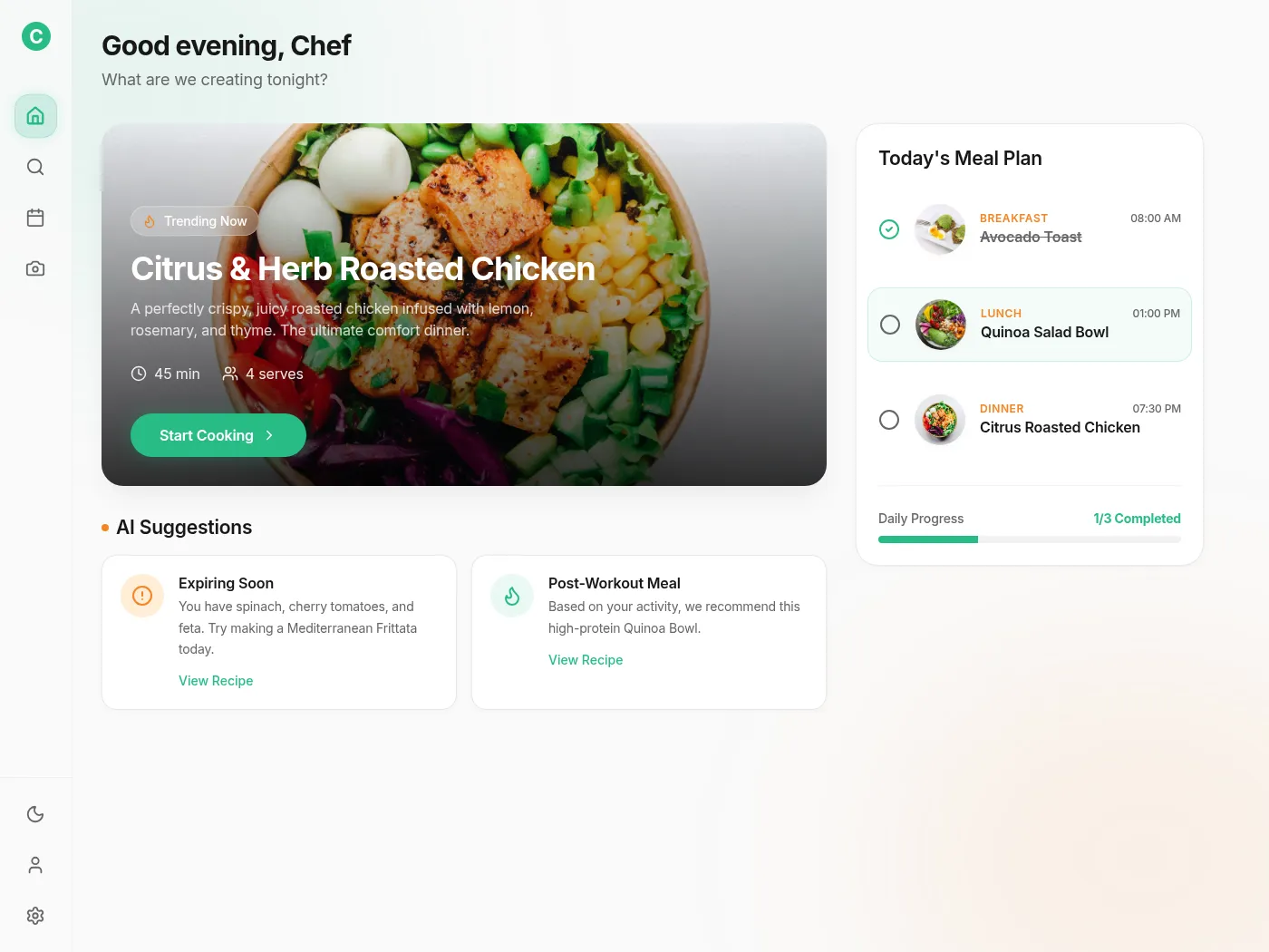 CookMate AI Dashboard