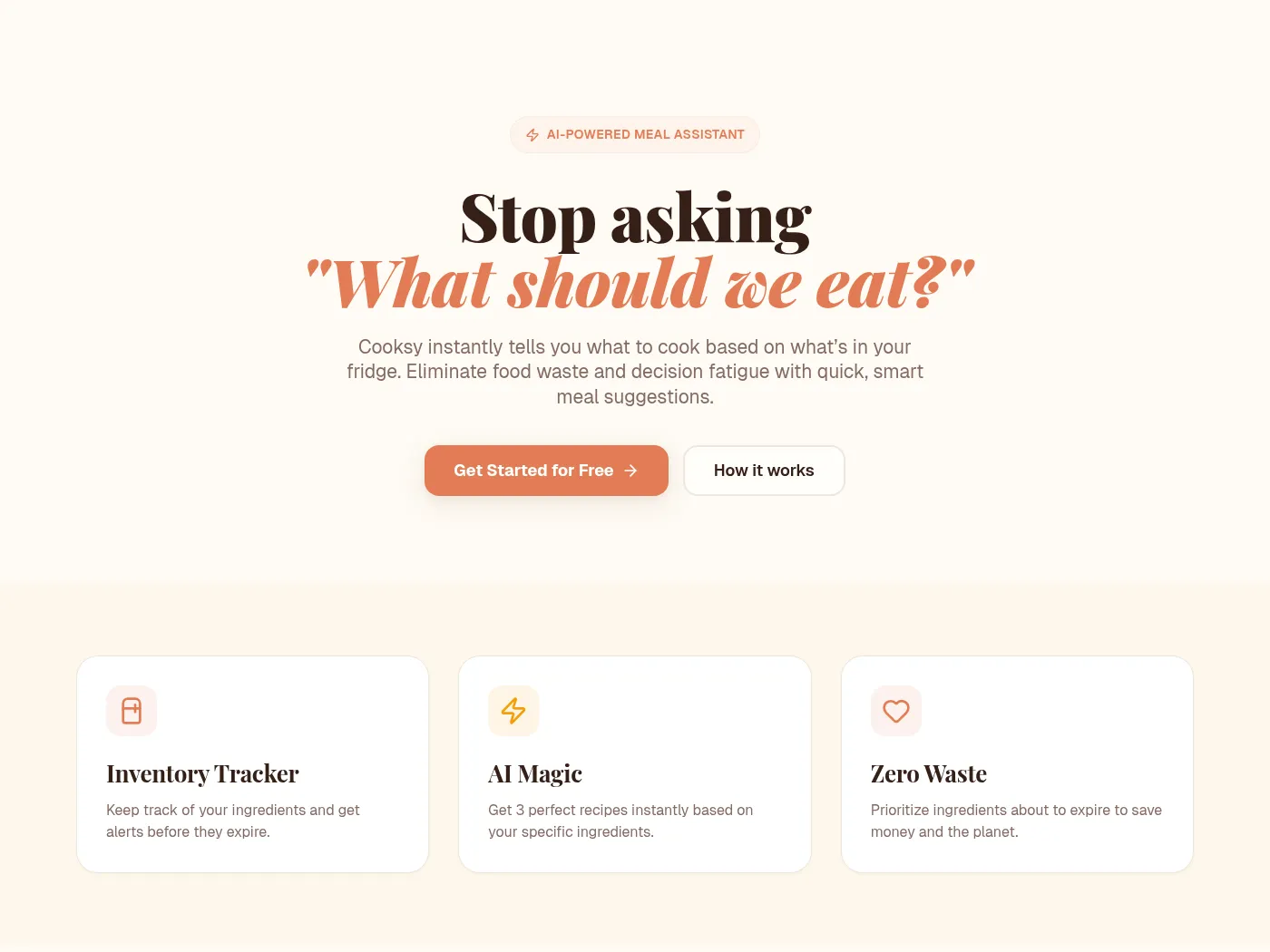 Cooksy AI Meal Assistant