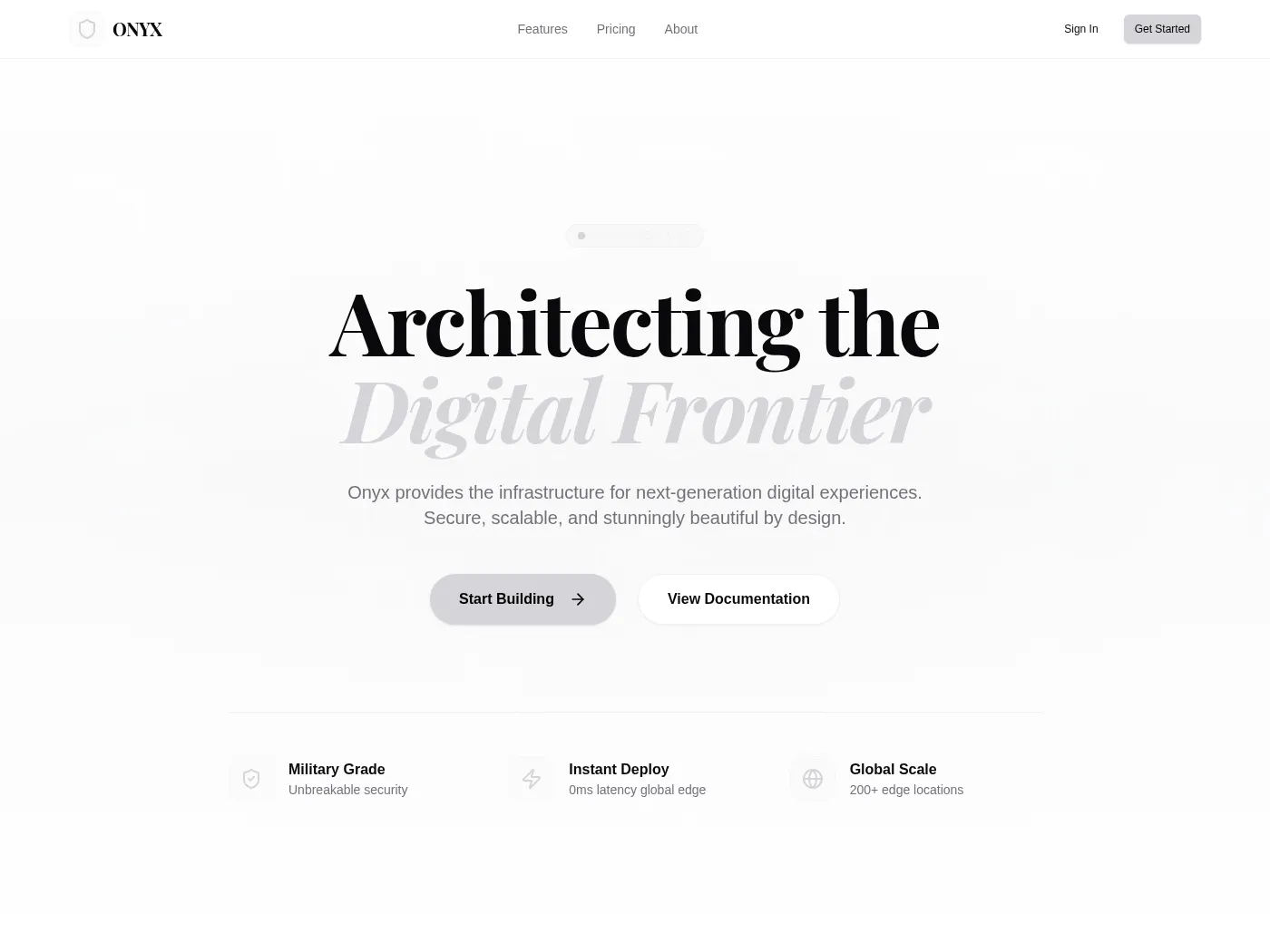 Cool Landing Login Page