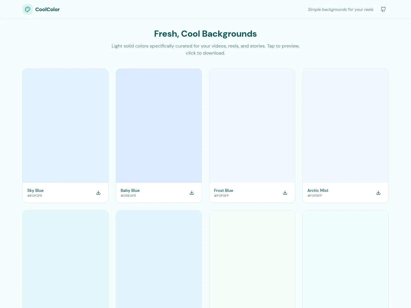 CoolColor Backgrounds