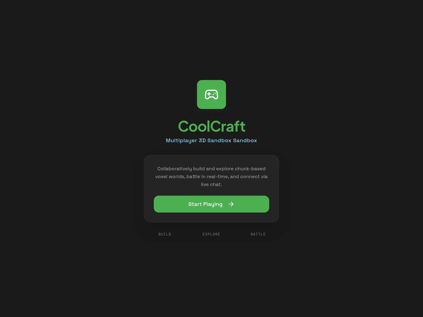 CoolCraft 3D Sandbox