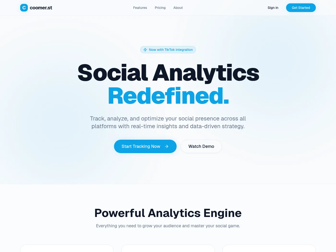 Coomer Social Tracker