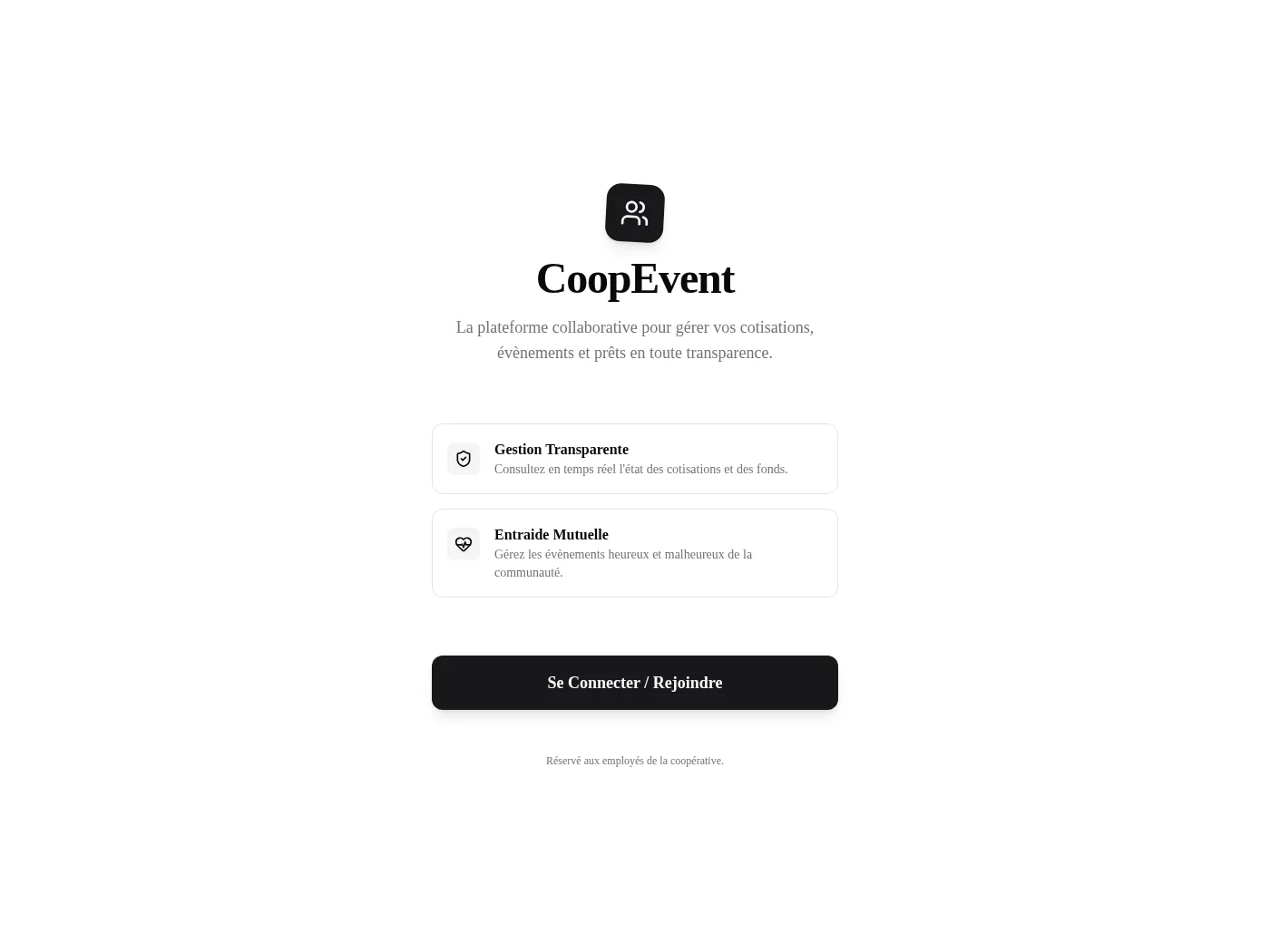 CoopEvent Manager