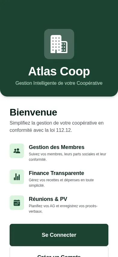 Coopératives Maroc App