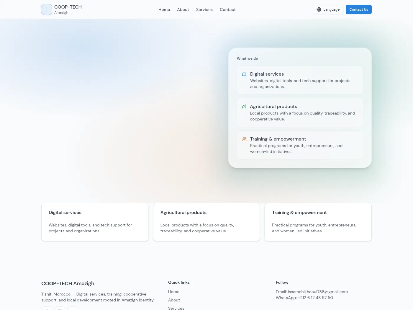 COOP-TECH Amazigh Site