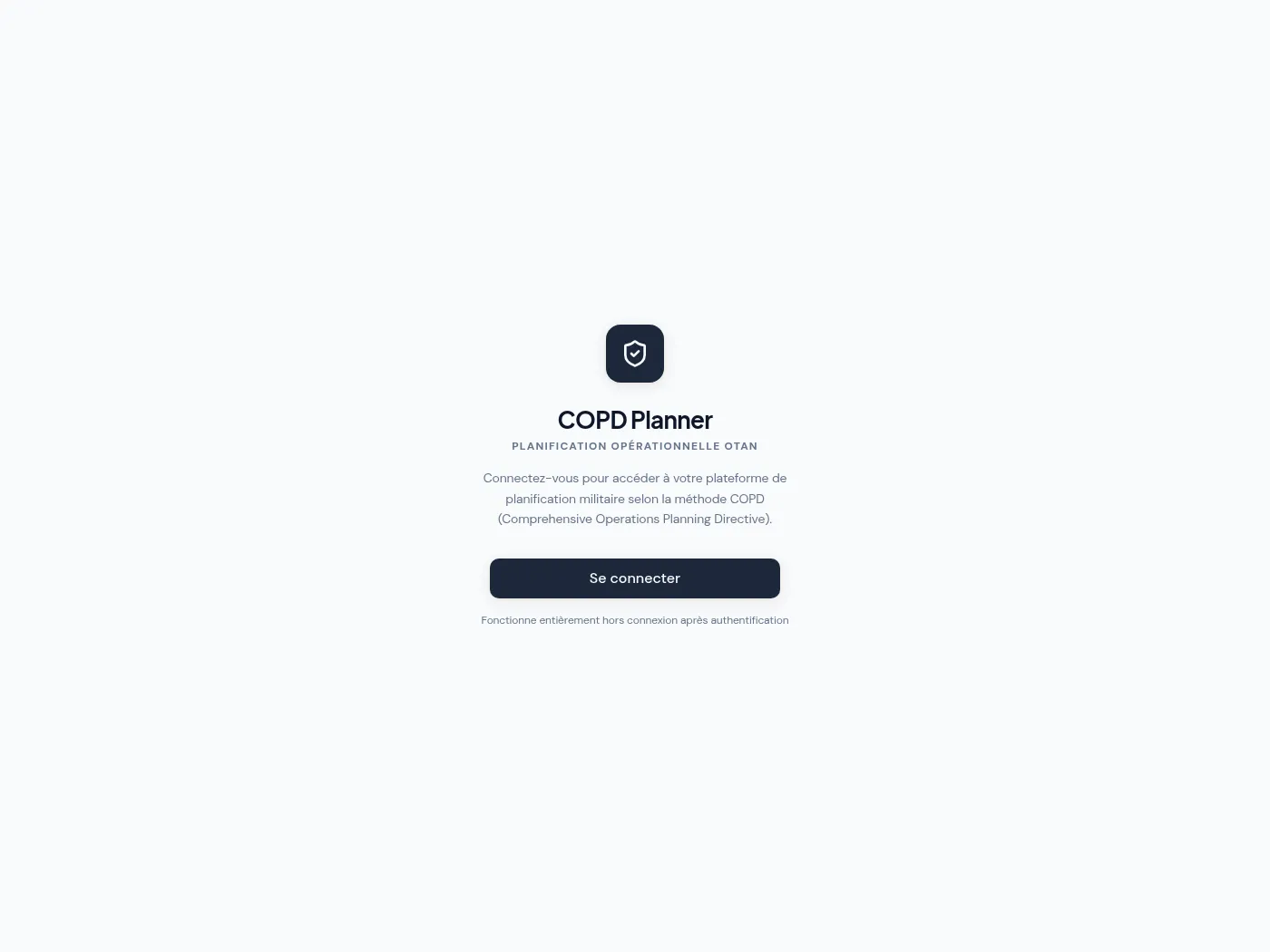 Planificateur MIL-OTAN Offline