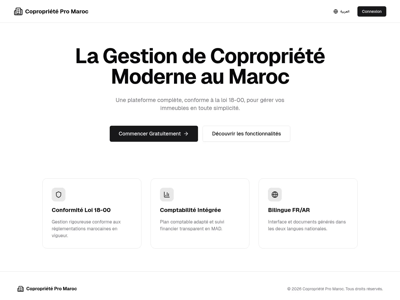 Copropriété Pro Maroc