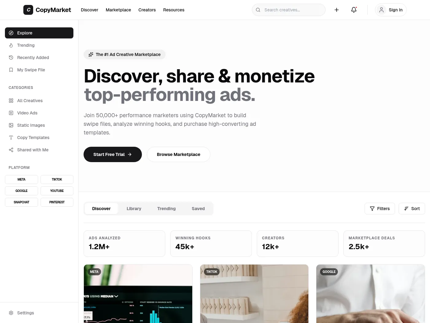 CopyMarket Clone